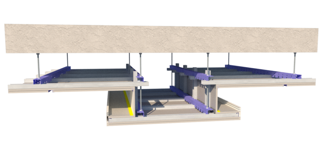 All-light steel keel structure ceiling stacking molding process node ...